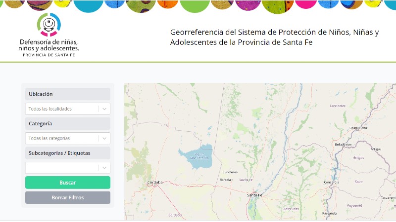 Mapa interactivo de las instituciones de infancias en Santa Fe ...